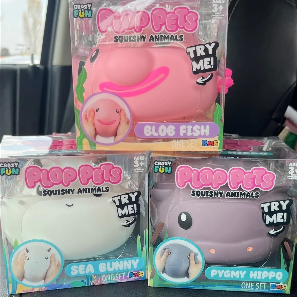 Small Pets | Viral Crazy Funplop Pets Squishy Blob Fish Toy Complete ...